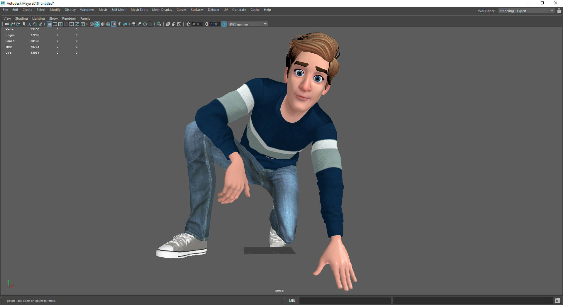 Father Cartoon Character - 3D Model by Elegant Mesh 3D