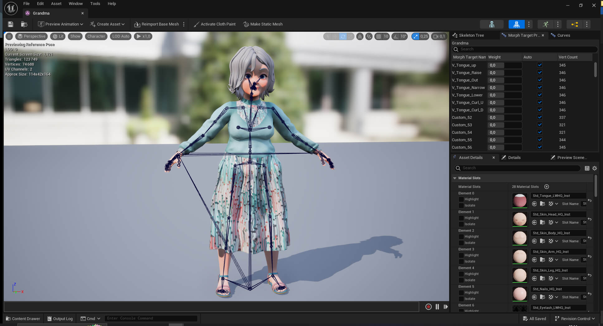 Grandma Cartoon Character - 3D Model by Elegant Mesh 3D