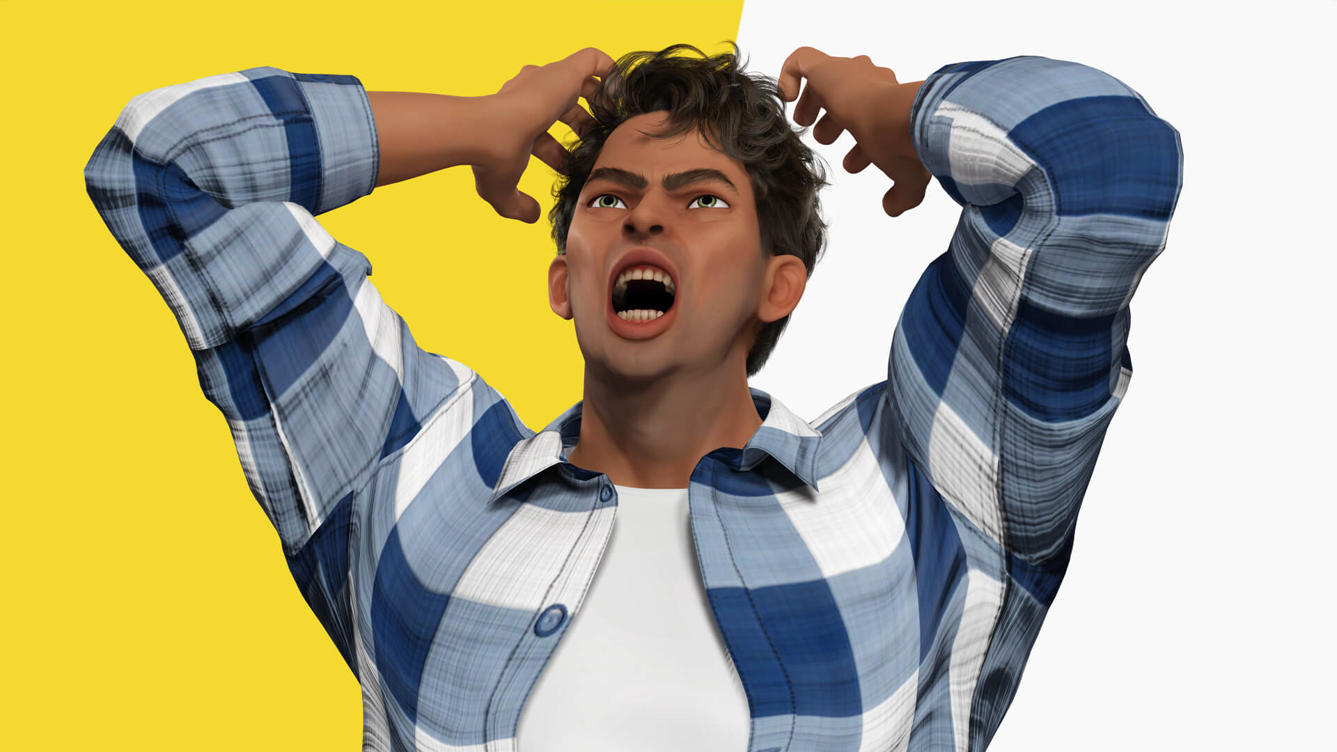 Intense Rugged Look Rigged Stylized Toon 3D Male Character by Elegant ...