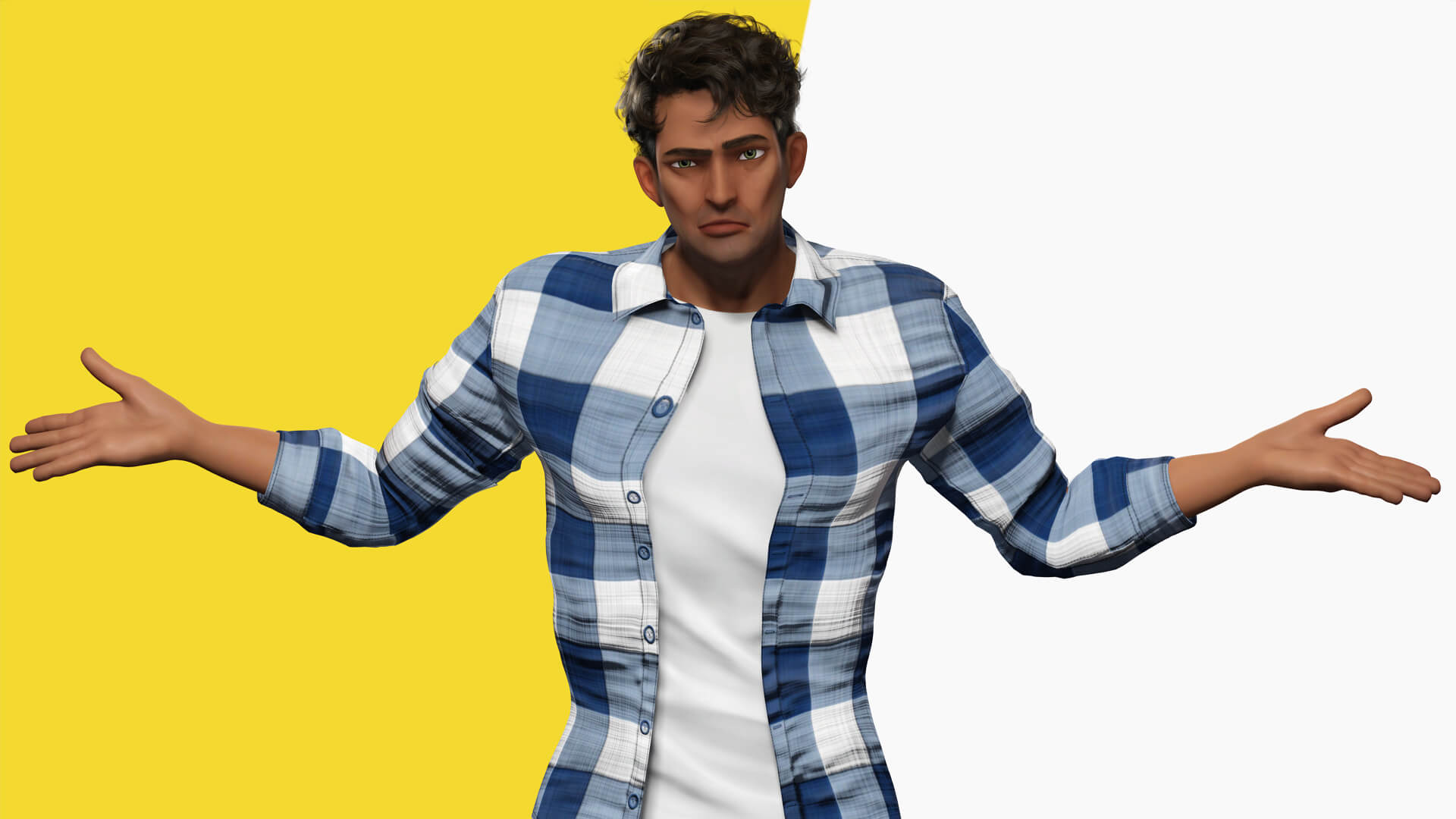 Intense Rugged Look Rigged Stylized Toon 3D Male Character by Elegant ...