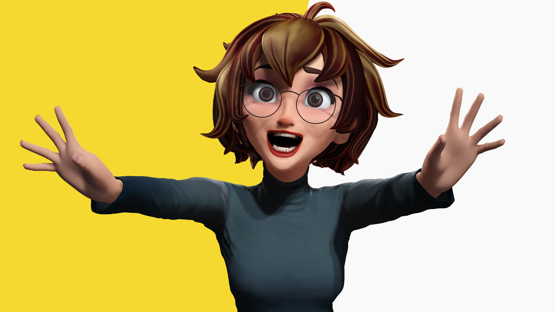 Mother Cartoon Woman Character - 3D Model by Elegant Mesh 3D