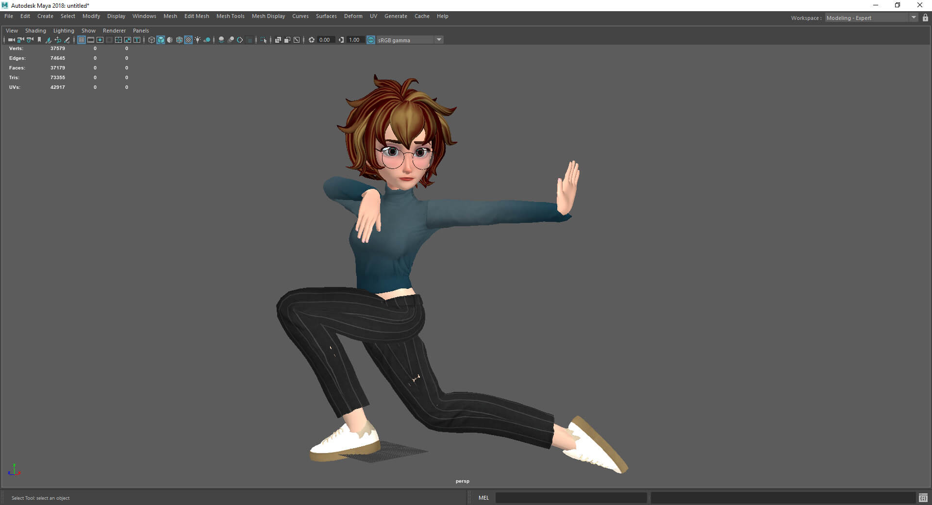 Mother Cartoon Woman Character - 3D Model by Elegant Mesh 3D