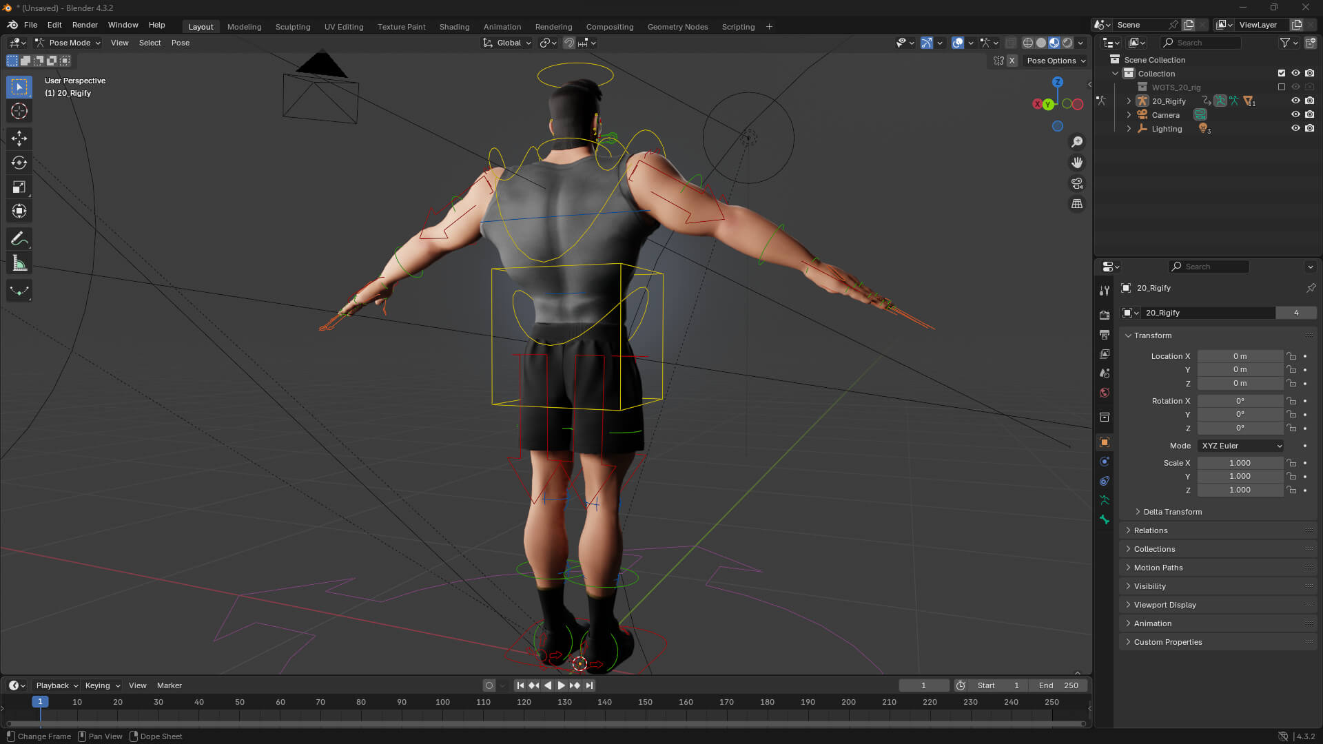 Muscular Sportsman Athlete Rigged Stylized Fit Male Model FI by Elegant ...