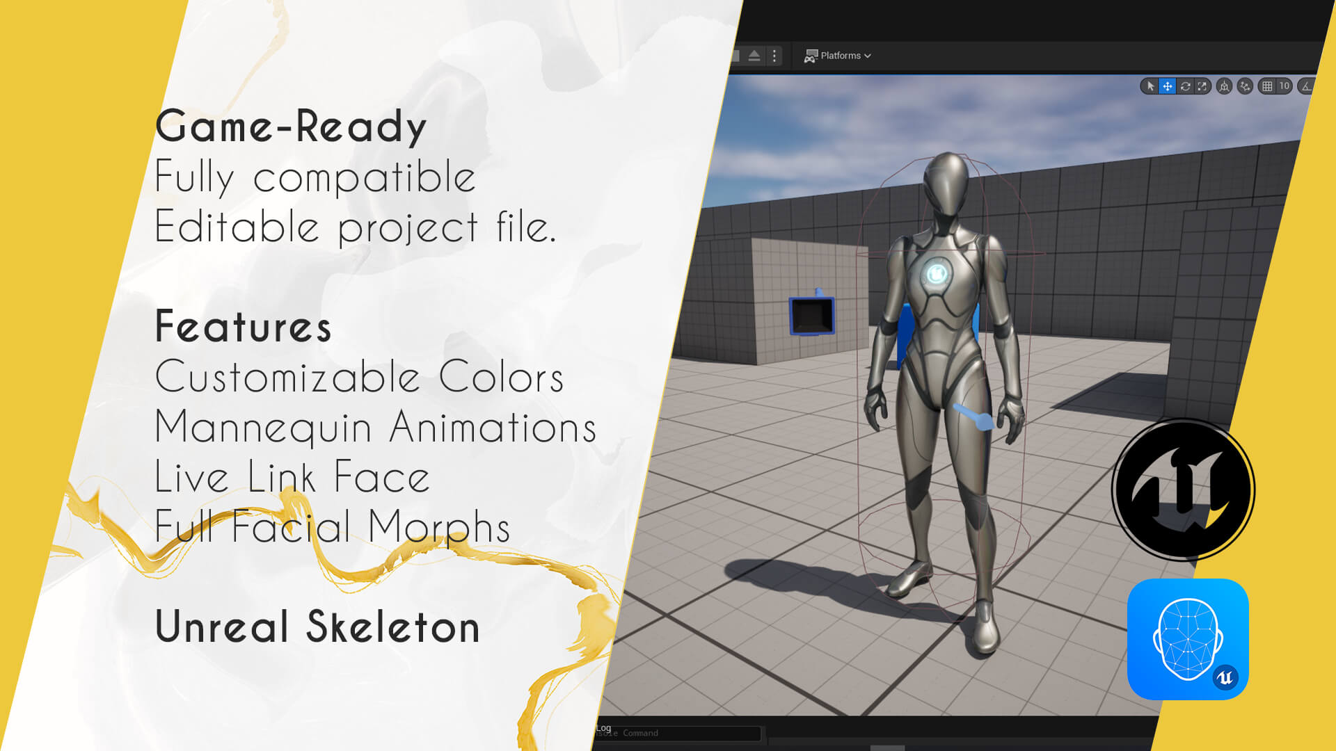 Old Man Cartoon Character Realtime - 3D Model by Elegant Mesh 3D