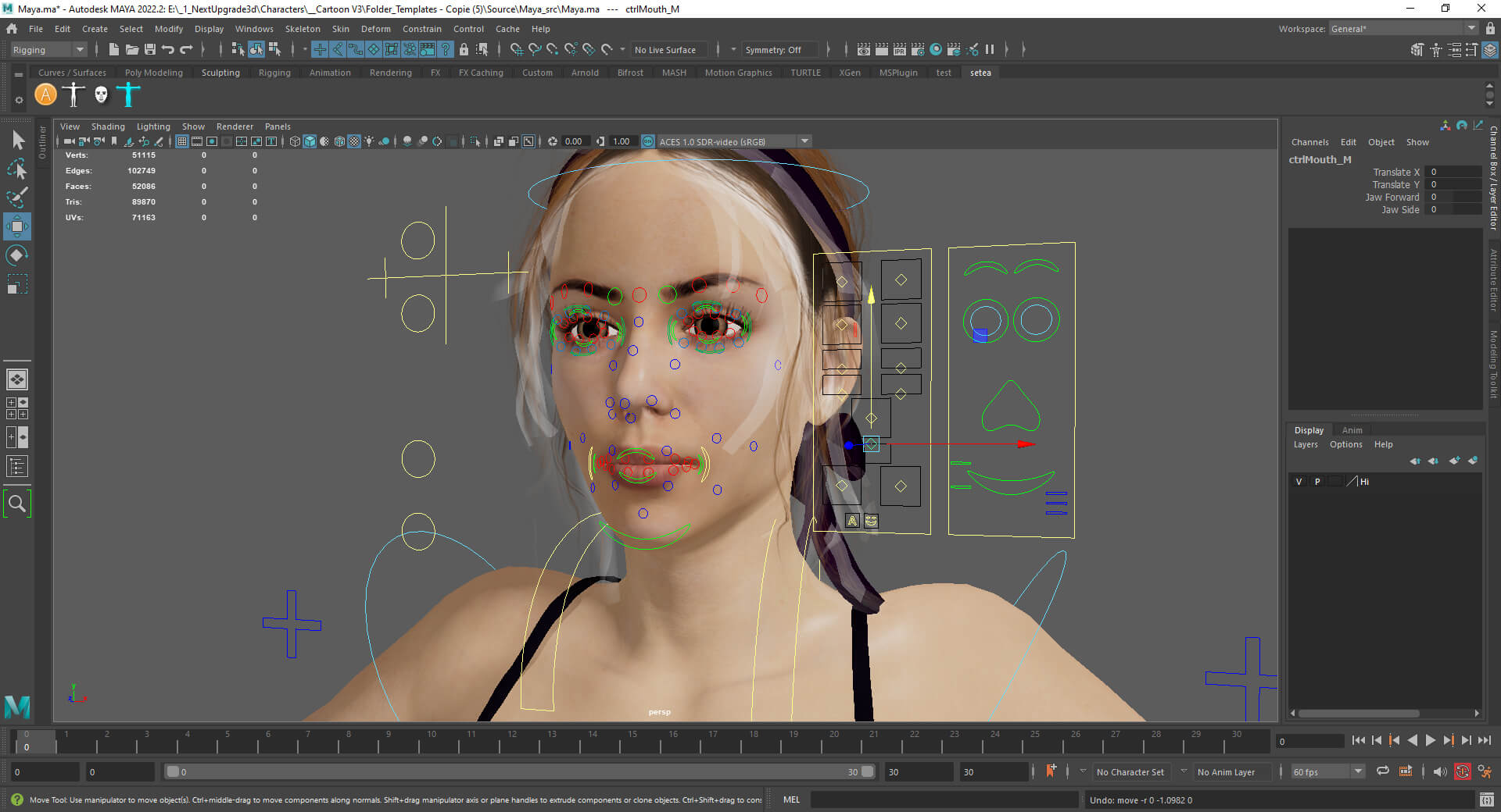 Female Athlete in Sportswear Character - 3D Model by Elegant Mesh 3D