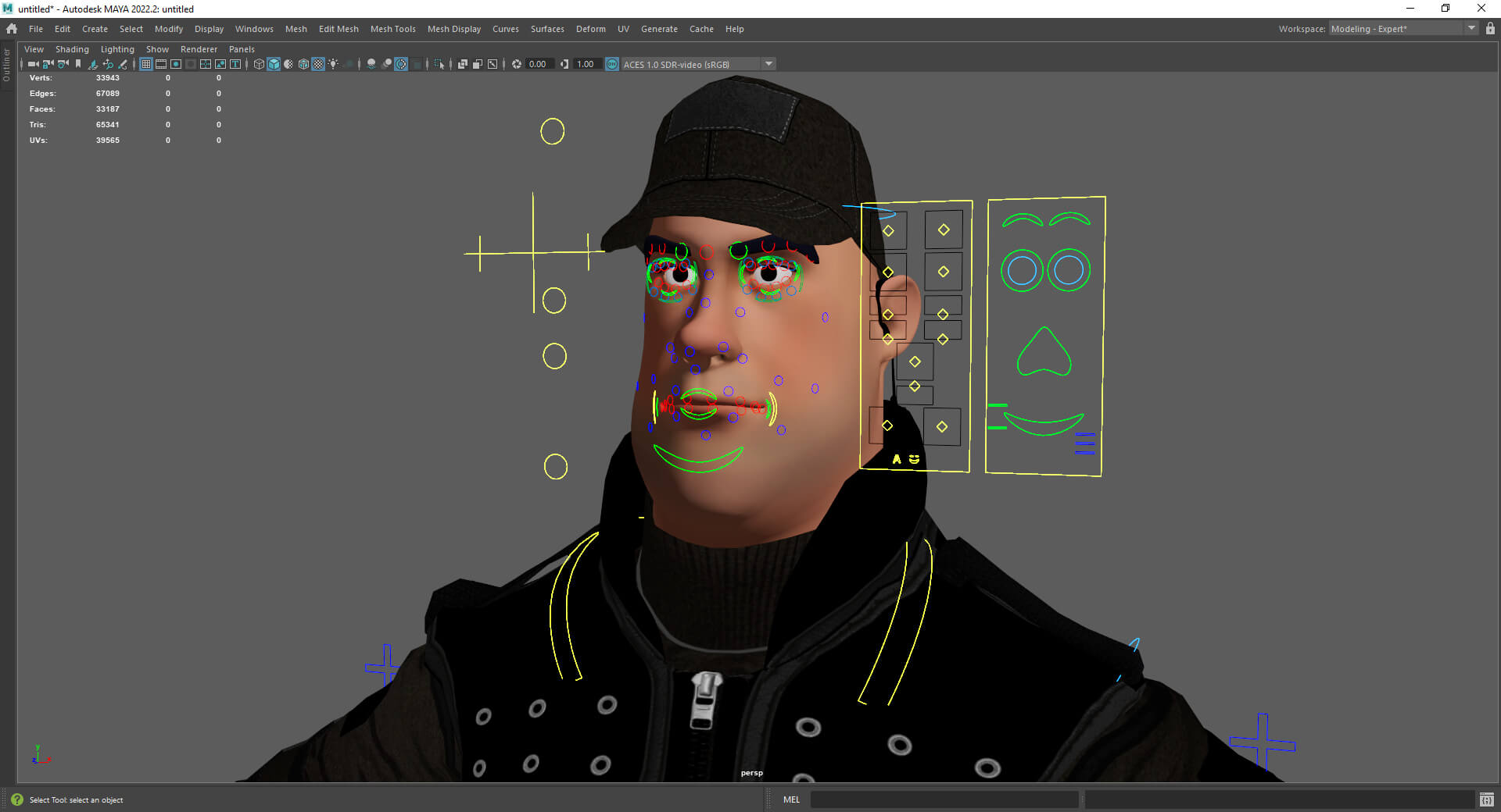 Security Guard Agent Cartoon Character - 3D Model by Elegant Mesh 3D