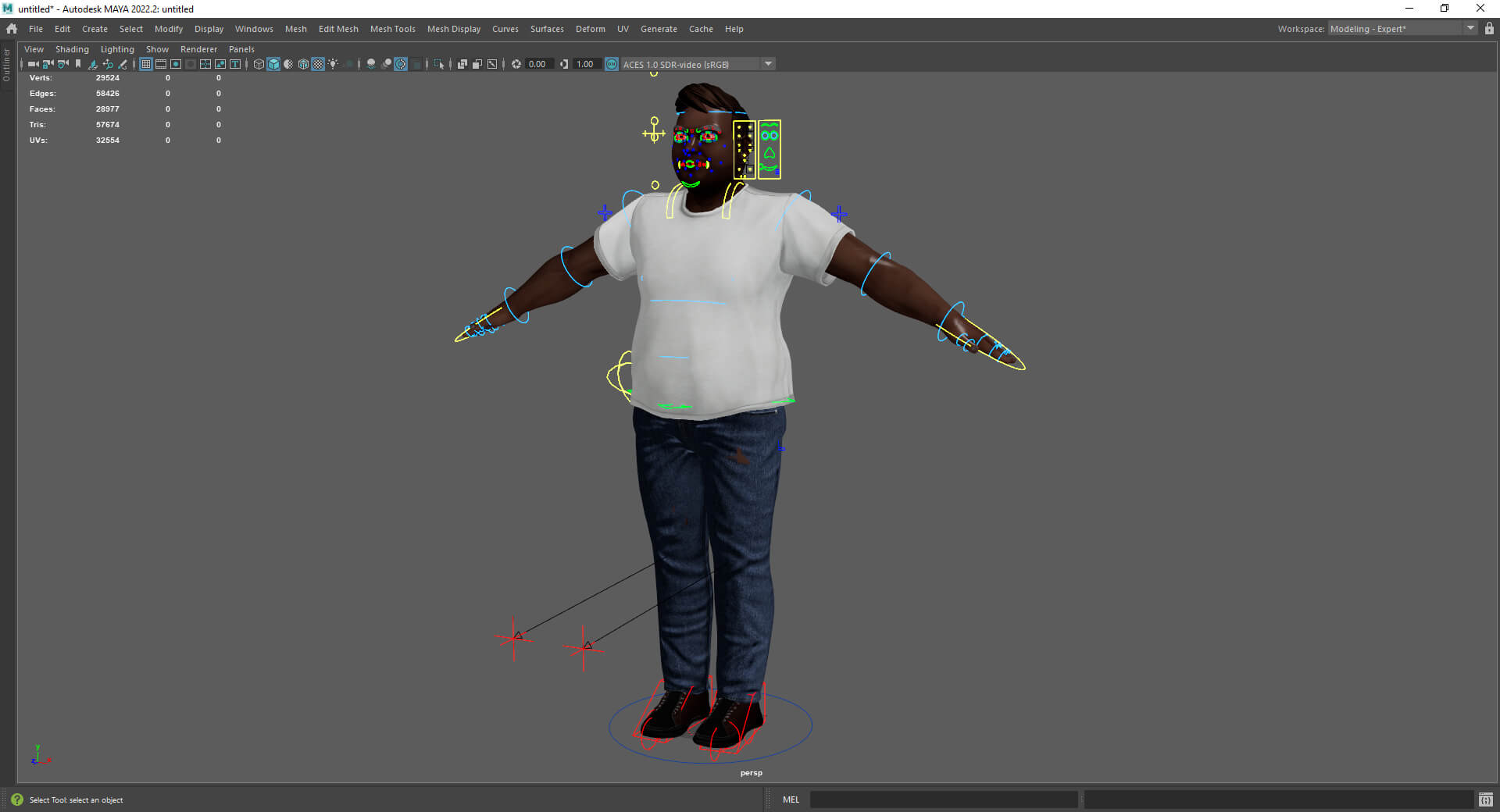 Black Man Cartoon Character - 3D Model by Elegant Mesh 3D