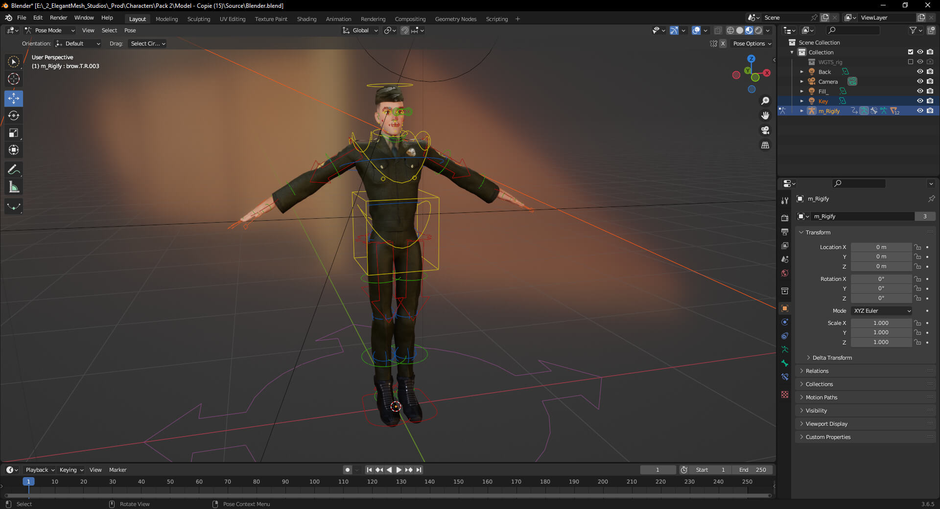 Soldier United States Army Toon Realistic Stylization - 3D Model by ...