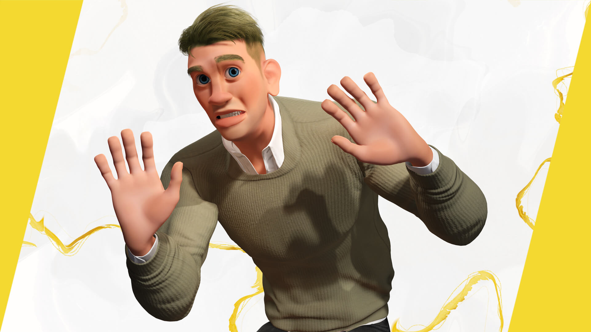 Stylized Classic Cartoon Man - 3D Model by Elegant Mesh 3D
