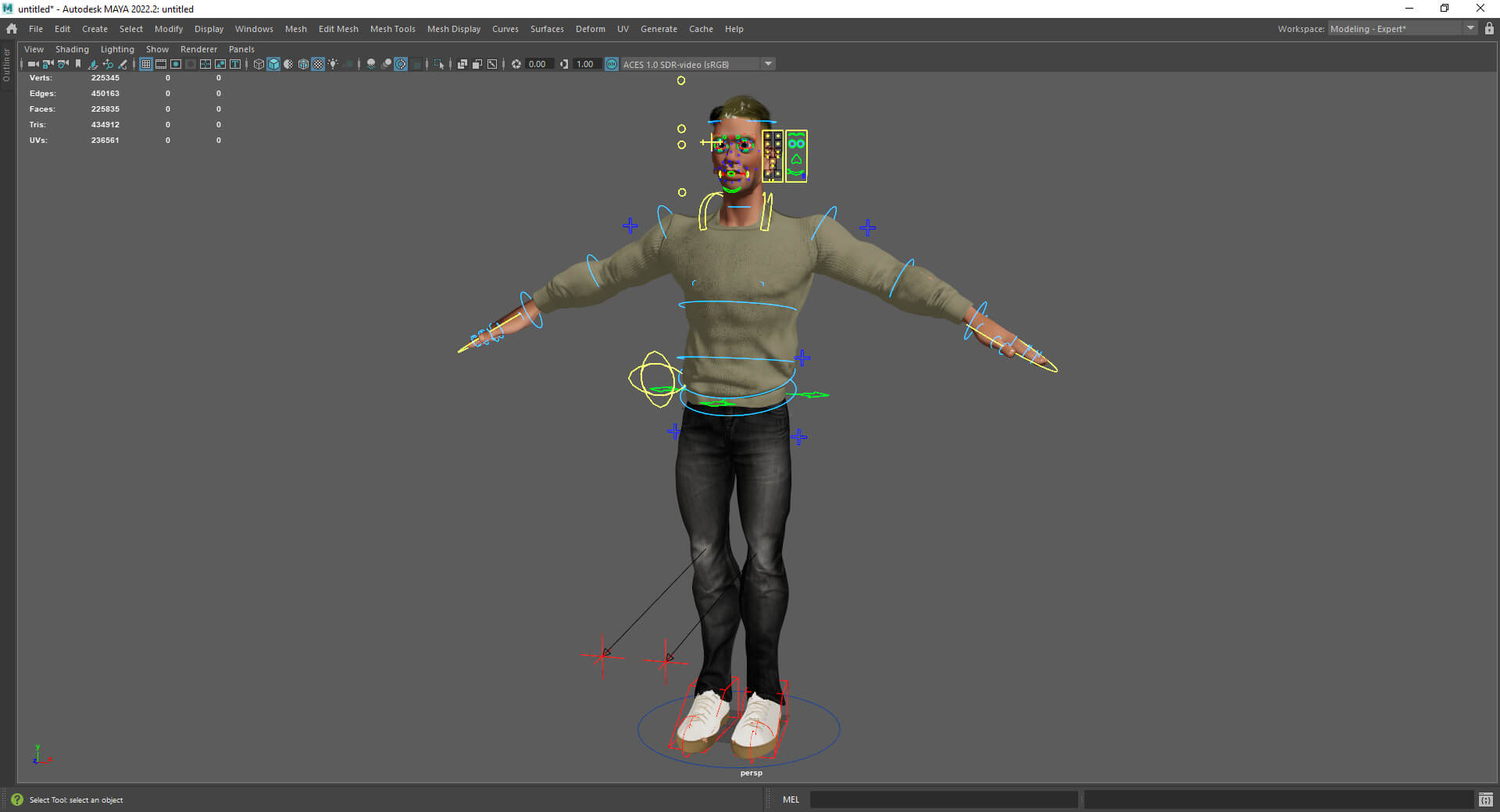 Stylized Classic Cartoon Man Stylized Figure - 3D Model by Elegant Mesh 3D