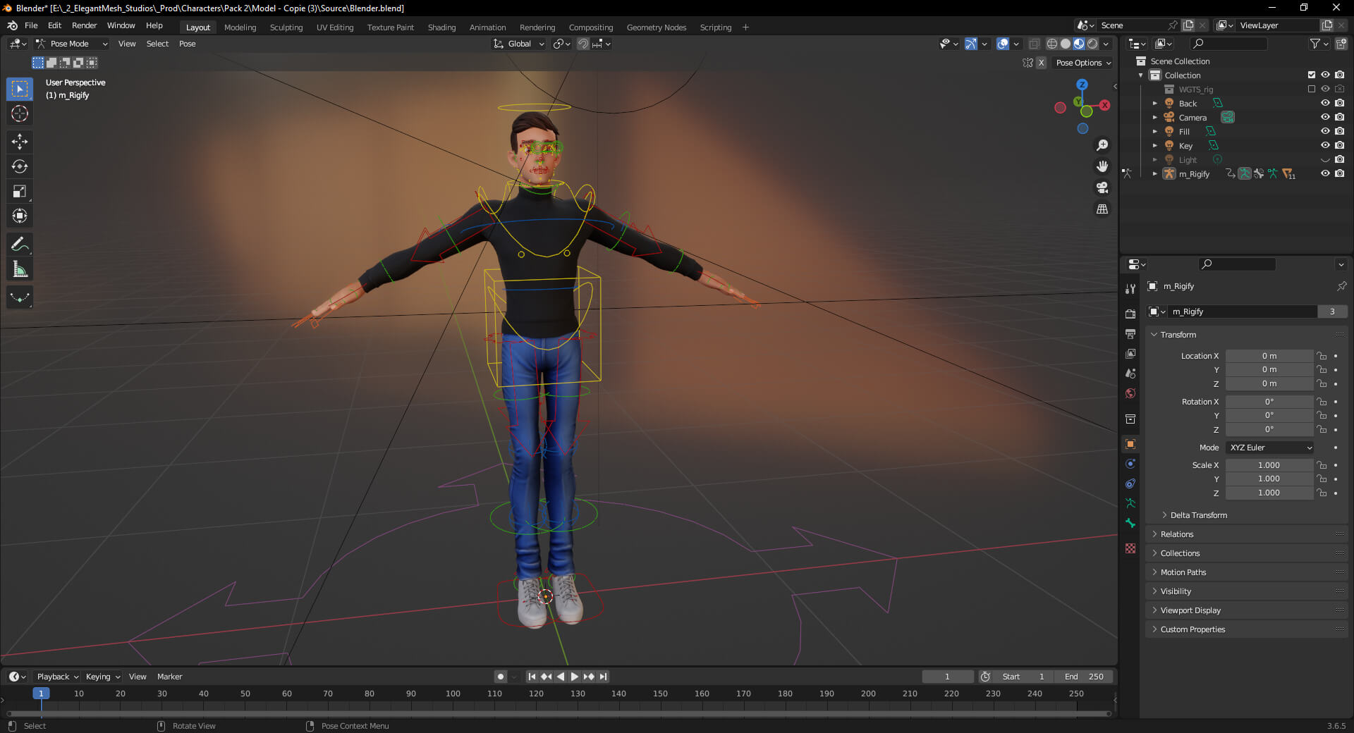 Stylized Young Male - 3D Model by Elegant Mesh 3D