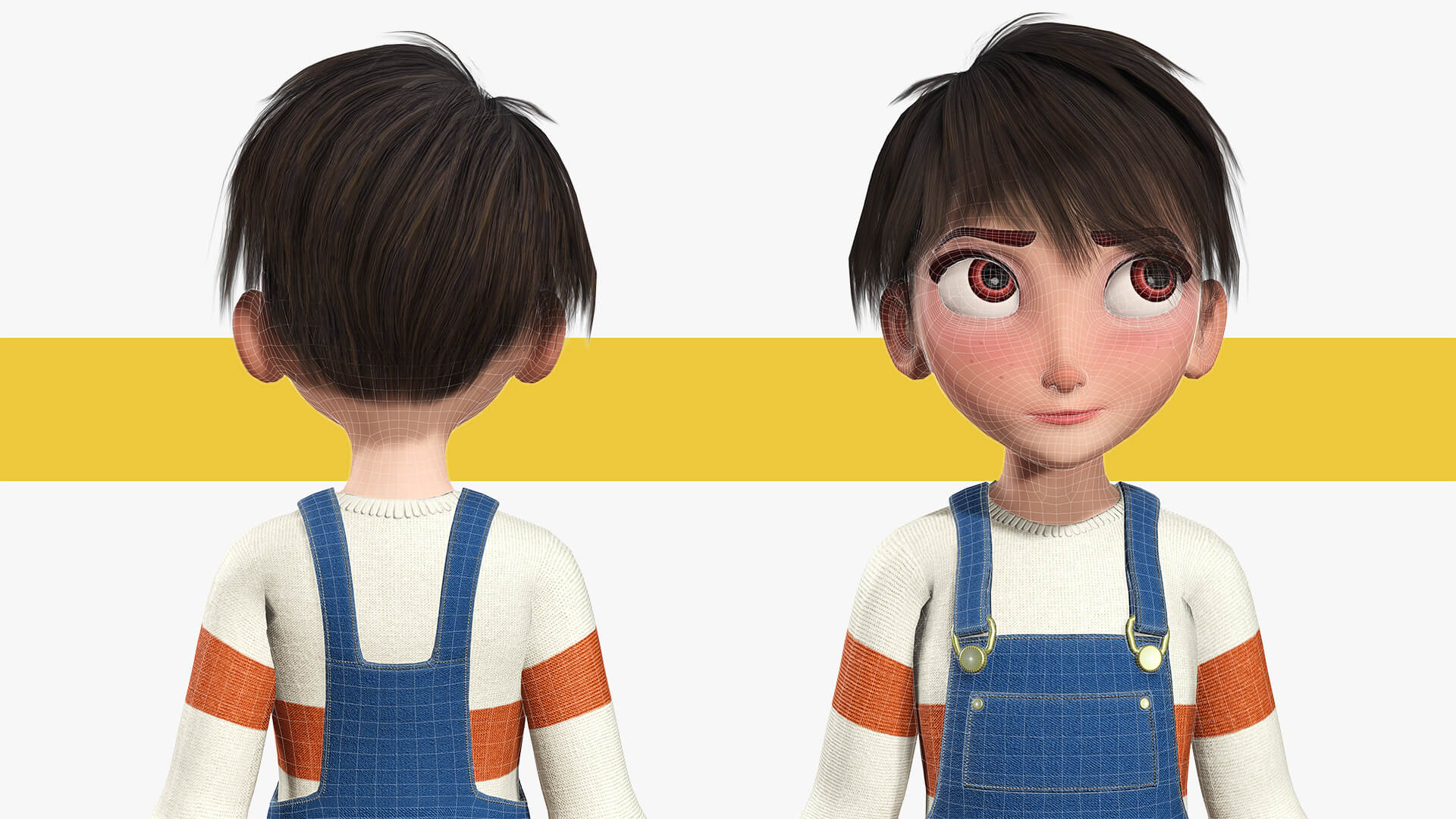 Young Teen Girl Rigged Character - 3D Model by Elegant Mesh 3D