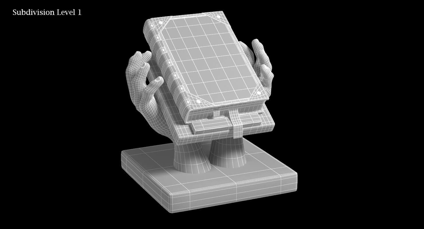 Book on Stand - 3D Model by Elena_Sh