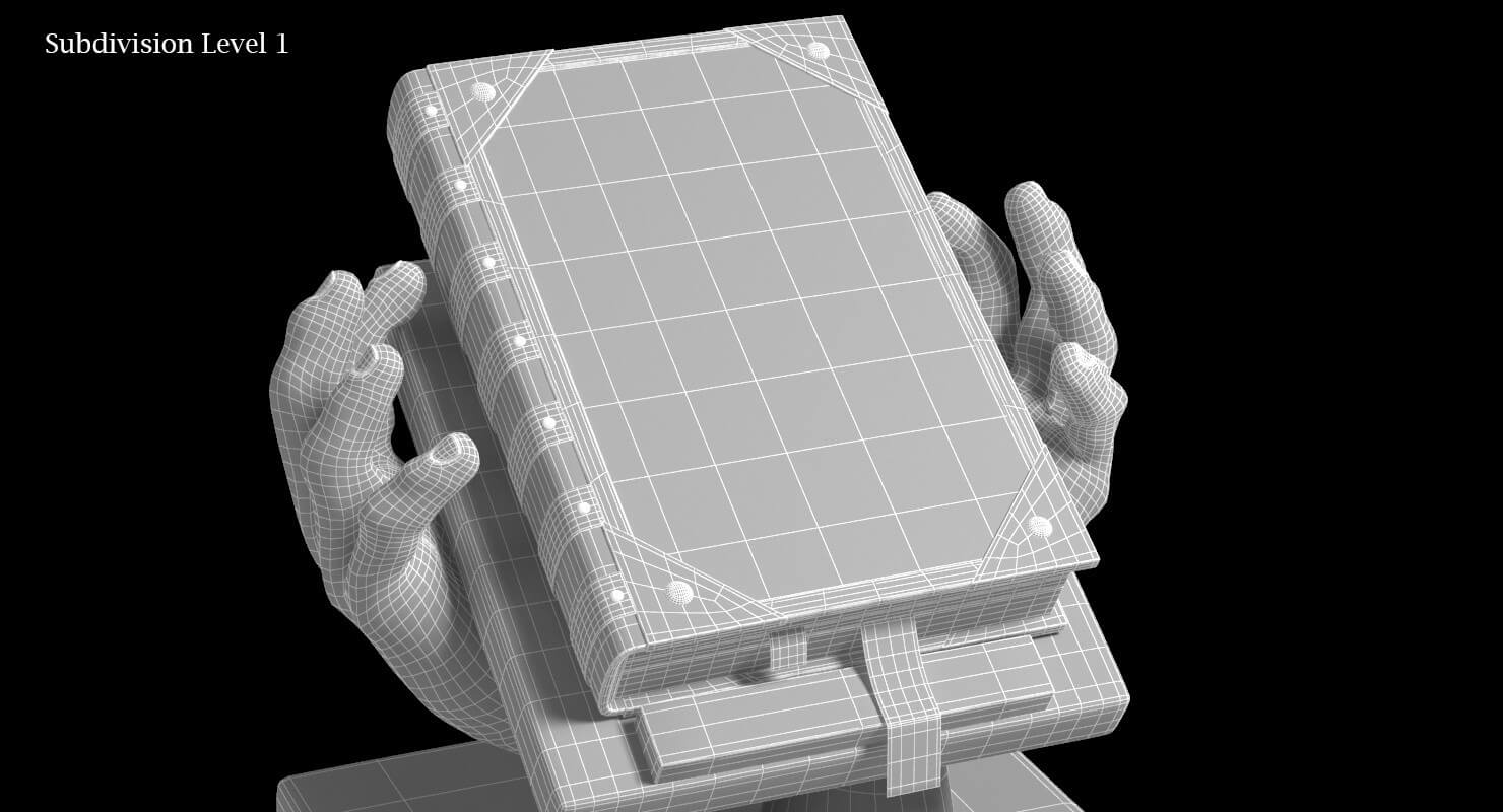 Book on Stand - 3D Model by Elena_Sh