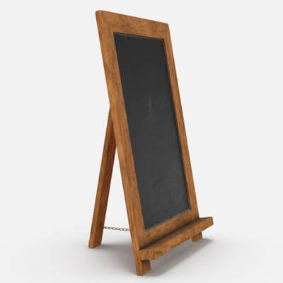 Chalk Board - 3D Model by Elena_Sh