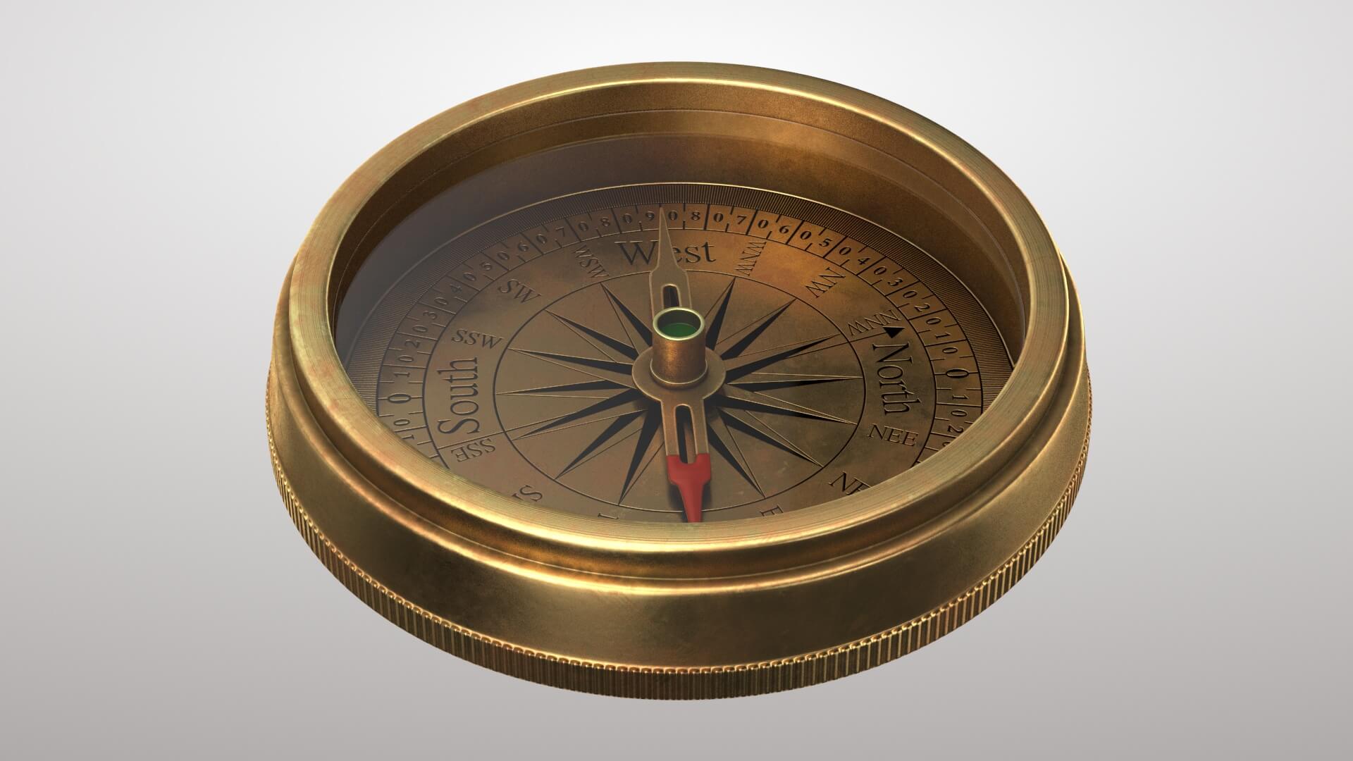 Compass - 3D Model by Elena_Sh
