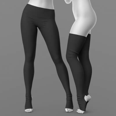 Dance Leggings and Stockings 02v G9 by Elena_Sh