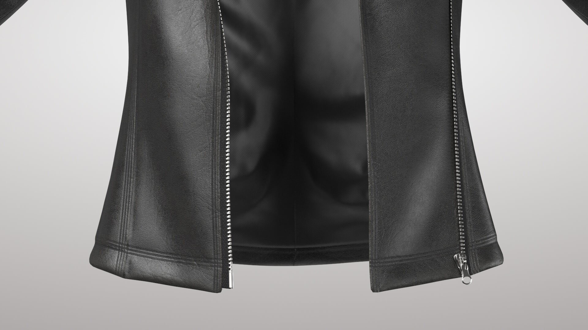 Female Leather Jacket 1v - 3D Model by Elena_Sh