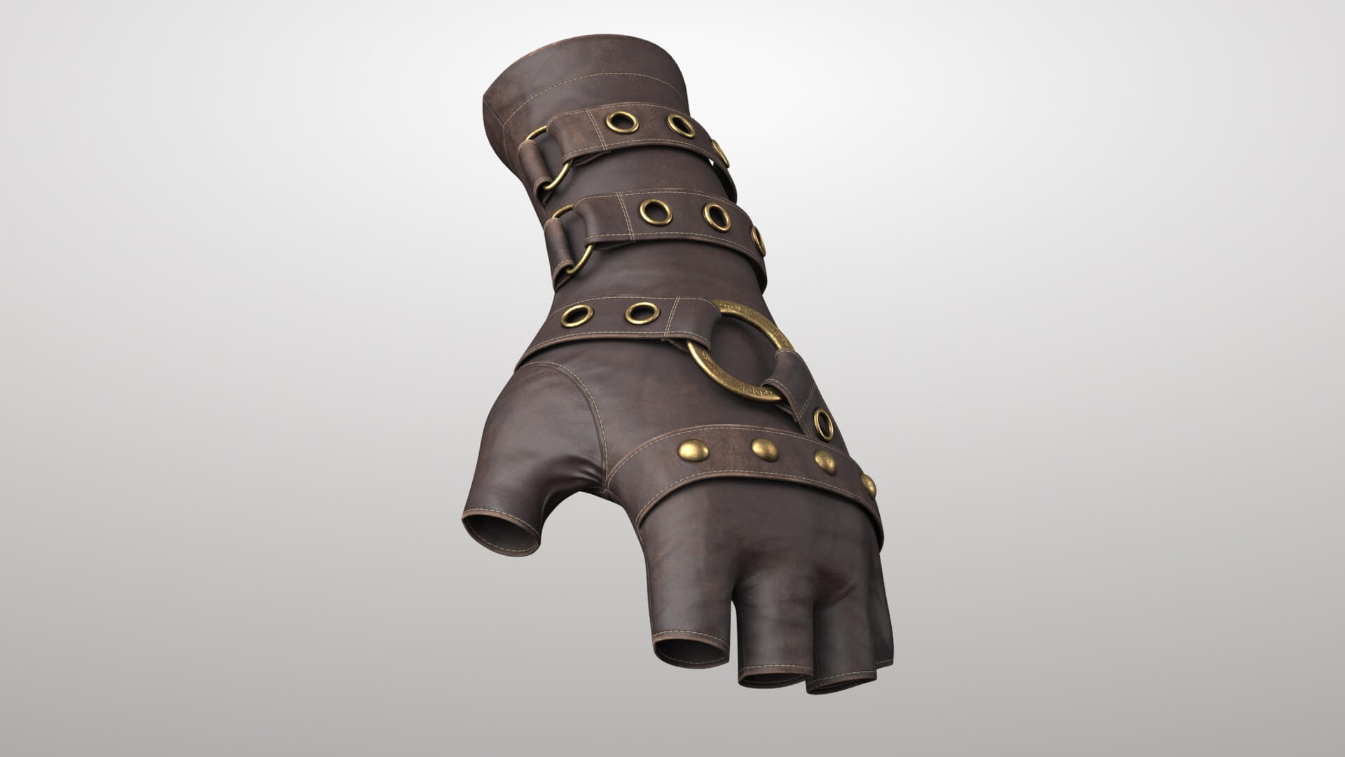 Gloves Leather 01V - 3D Model by Elena_Sh