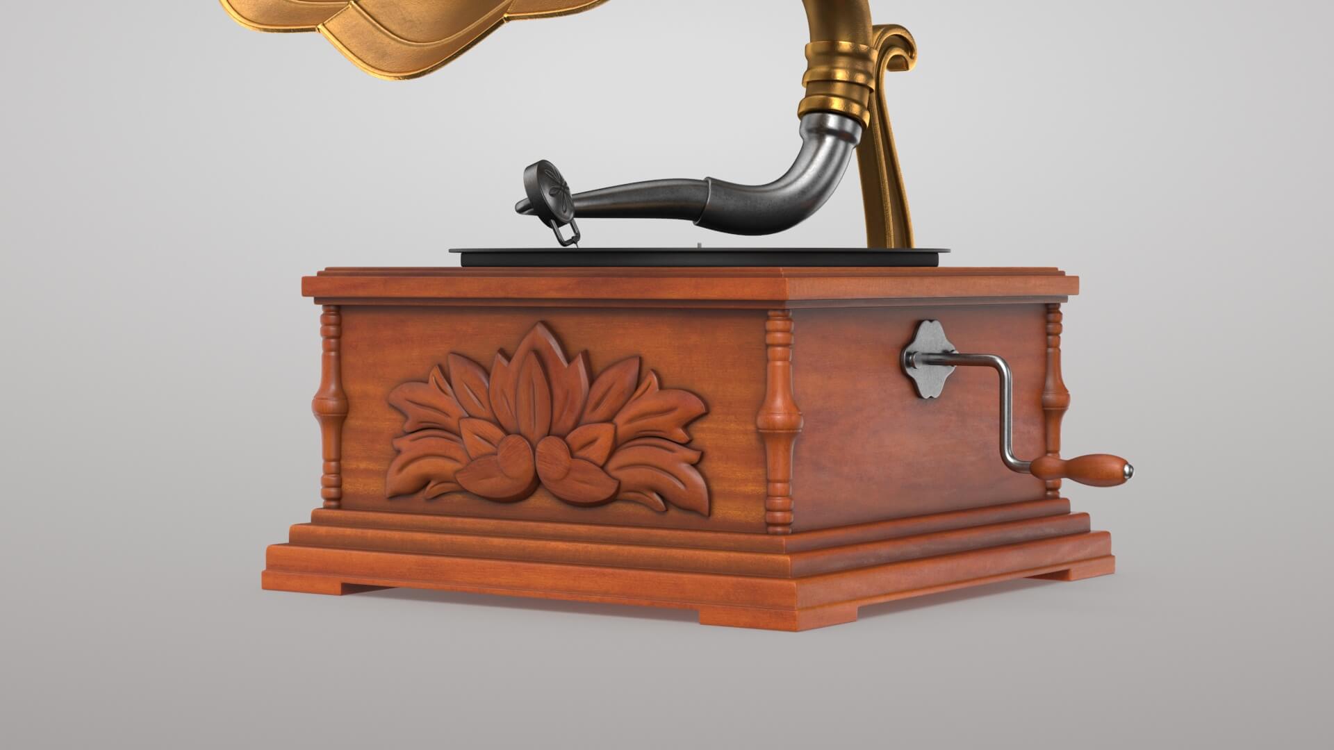 Gramophone - 3D Model by Elena_Sh