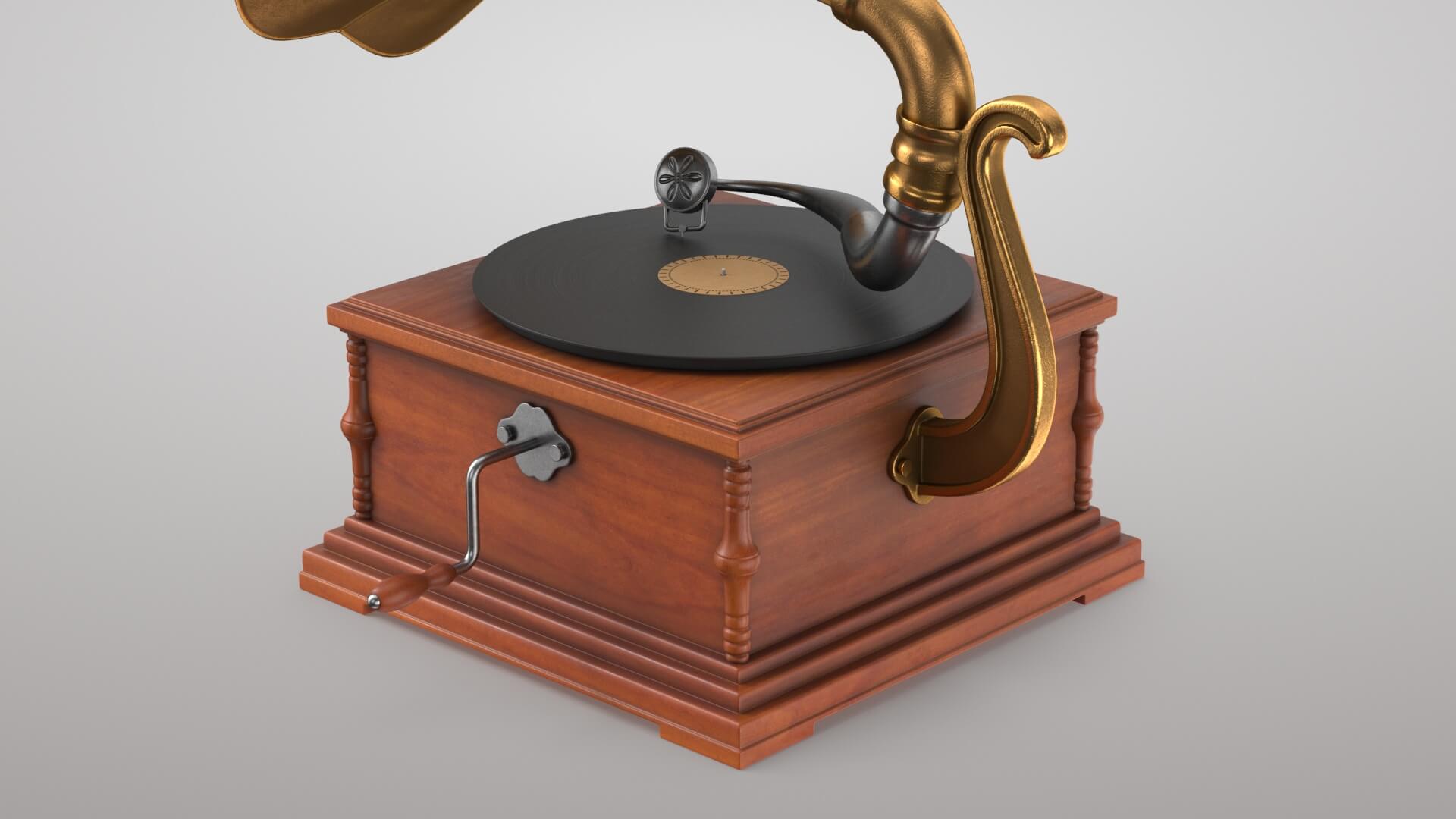 Gramophone - 3D Model by Elena_Sh