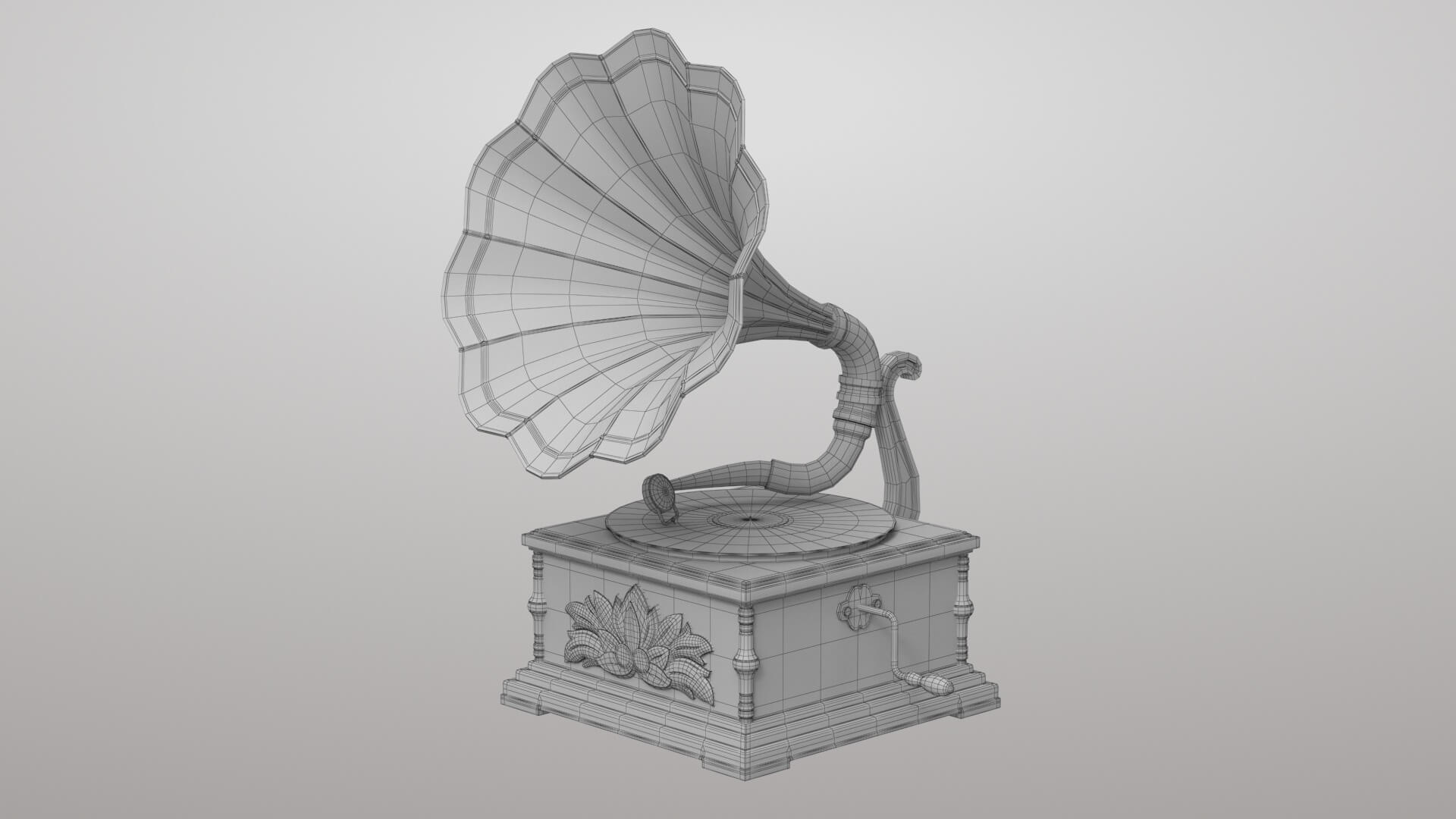 Gramophone - 3D Model by Elena_Sh