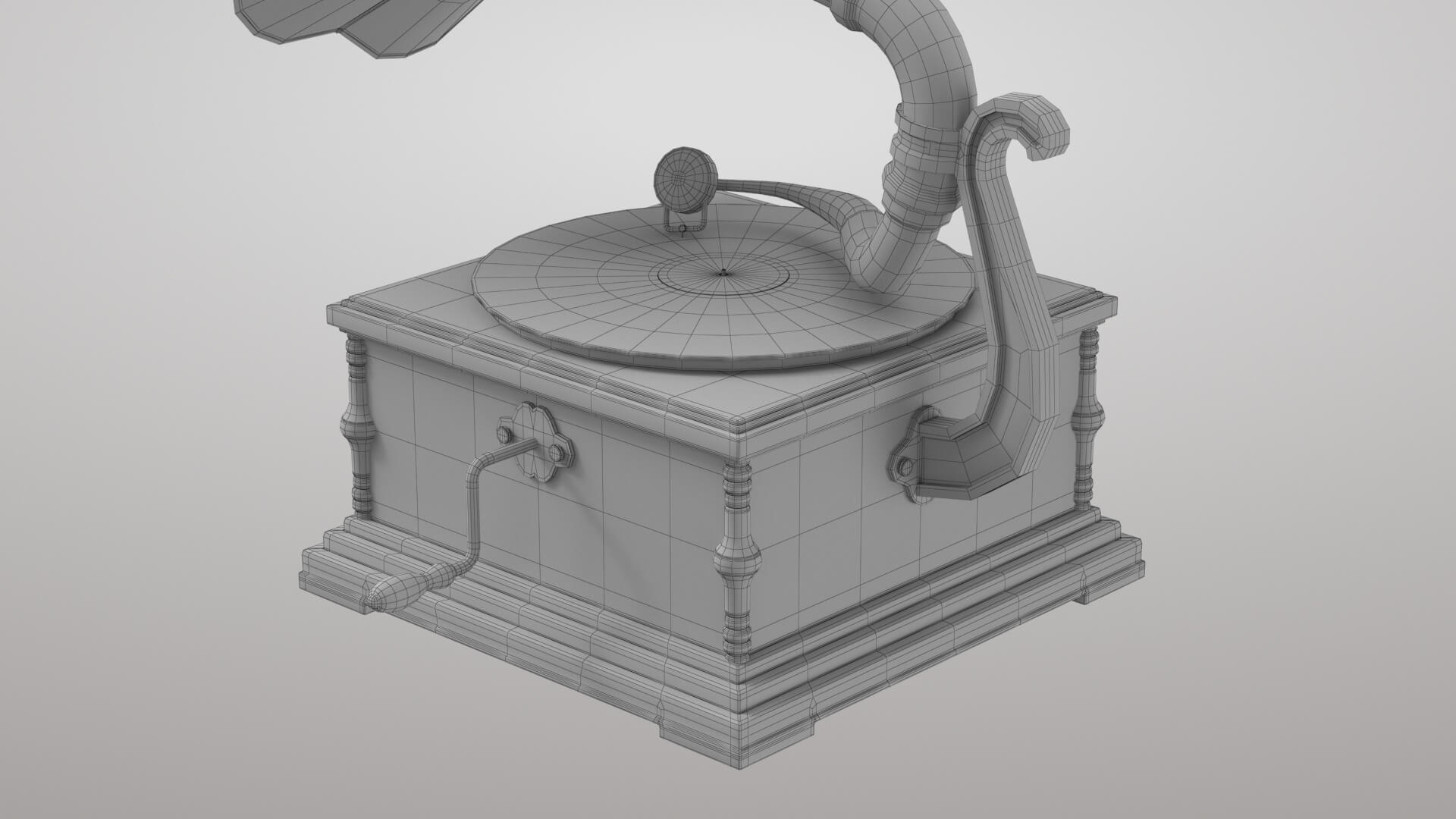 Gramophone - 3D Model by Elena_Sh