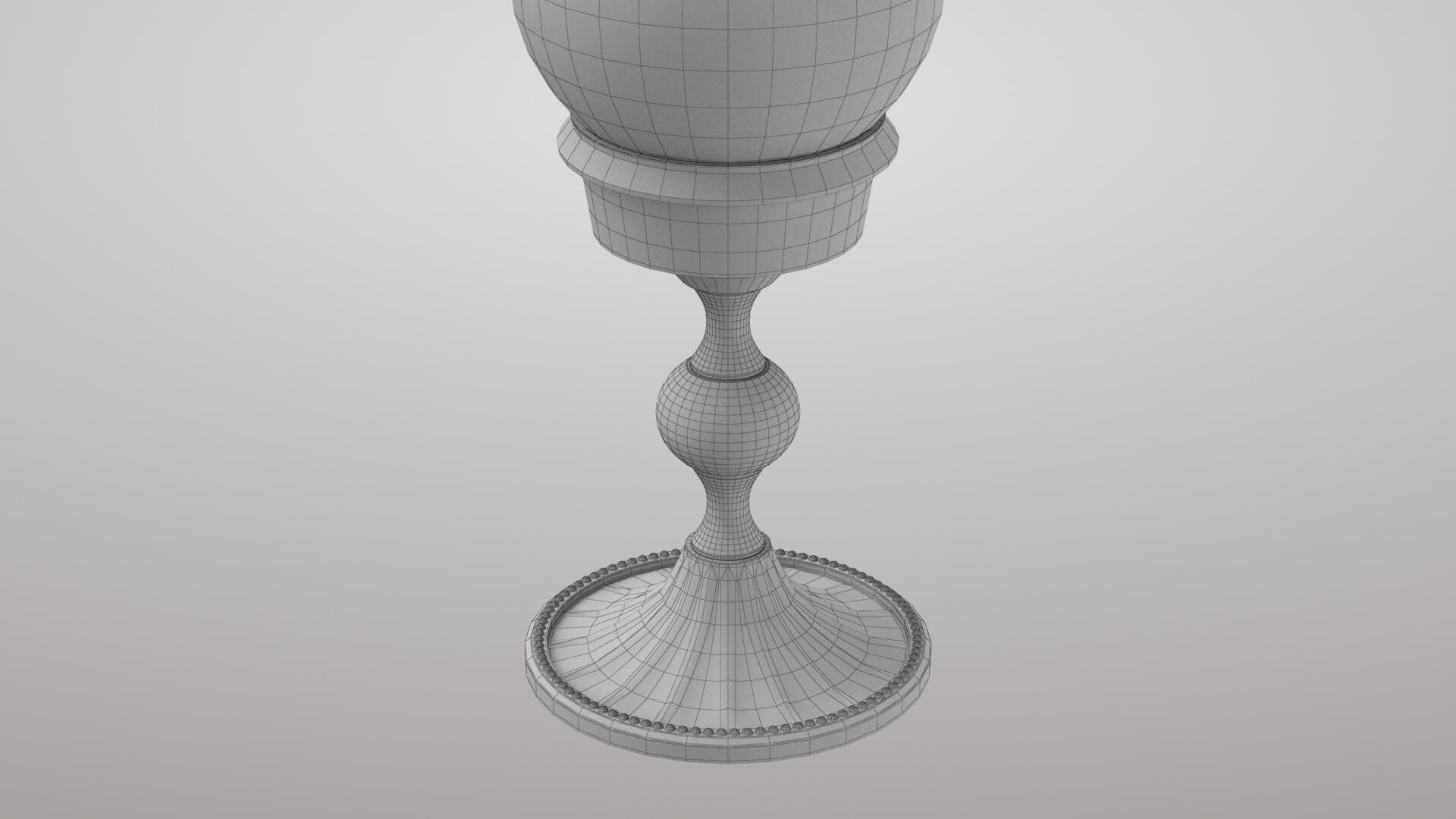 Magic Ball with Silver Base - 3D Model by Elena_Sh