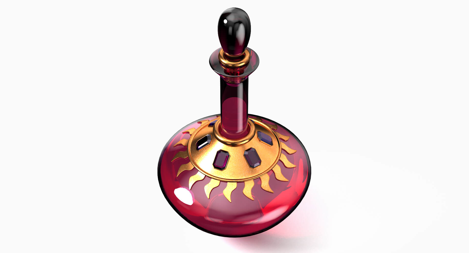 Magic Potion Red - 3D Model by Elena_Sh