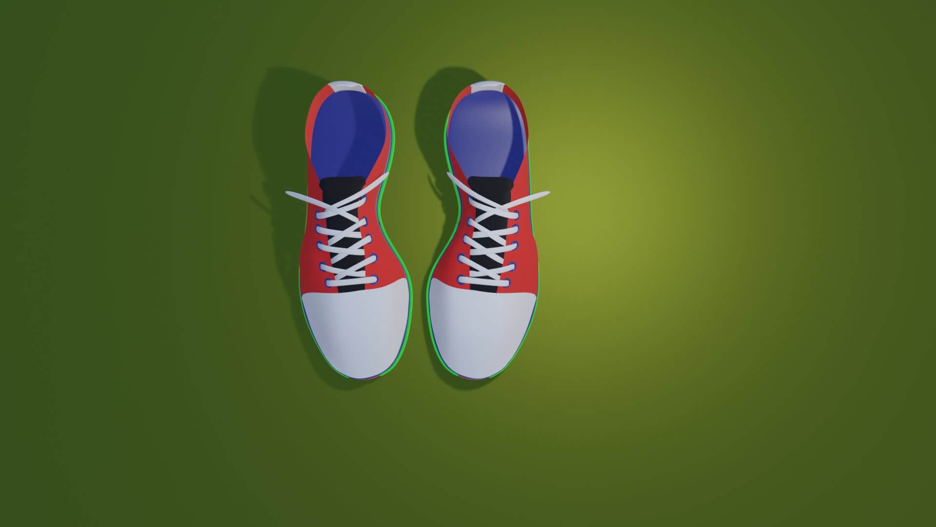 SHOE(RED) 3D Render, Digital Art by Elijahkhawlhring