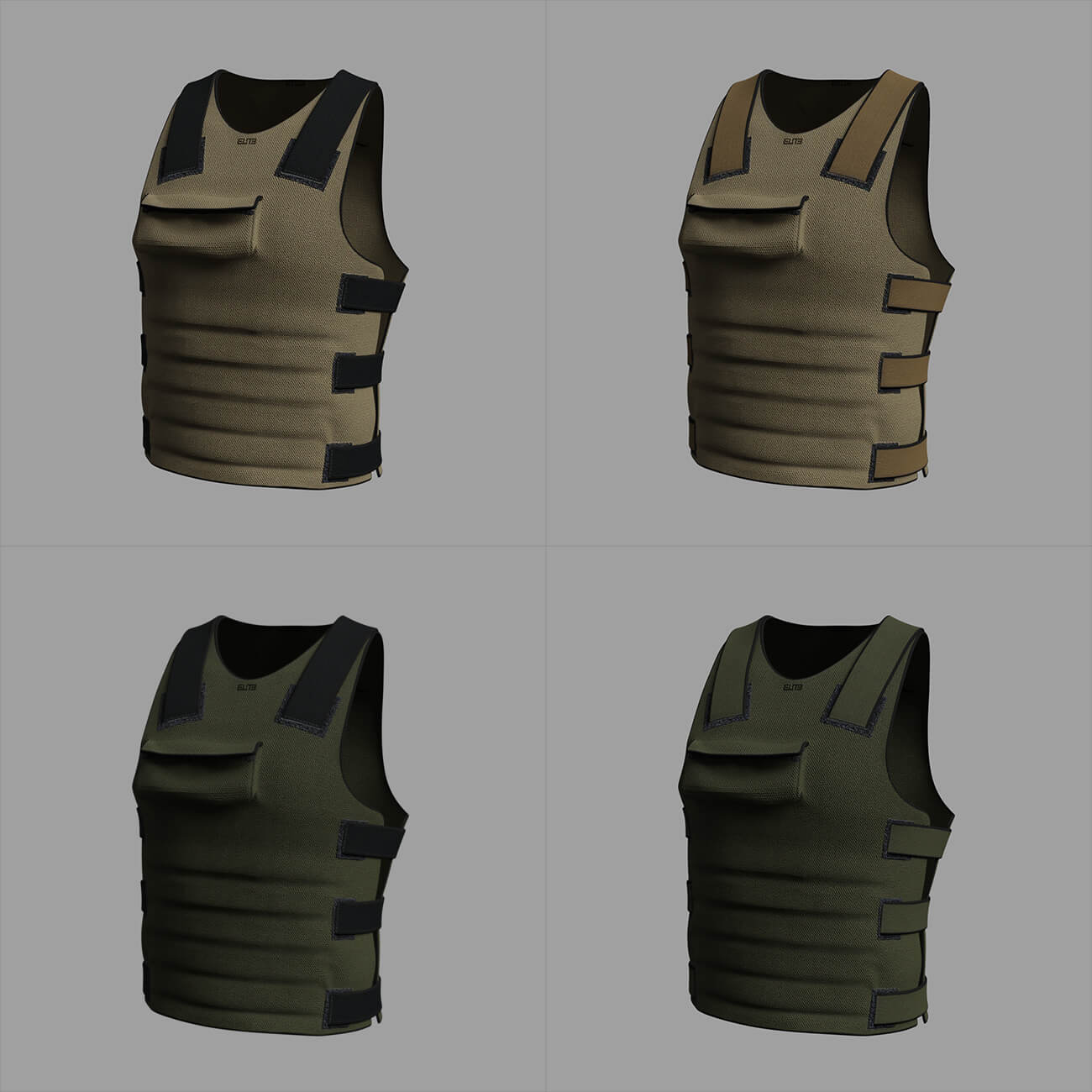 Free 11 Materials for Lightweight Bulletproof Vest G8M G8.1M - Free Daz ...