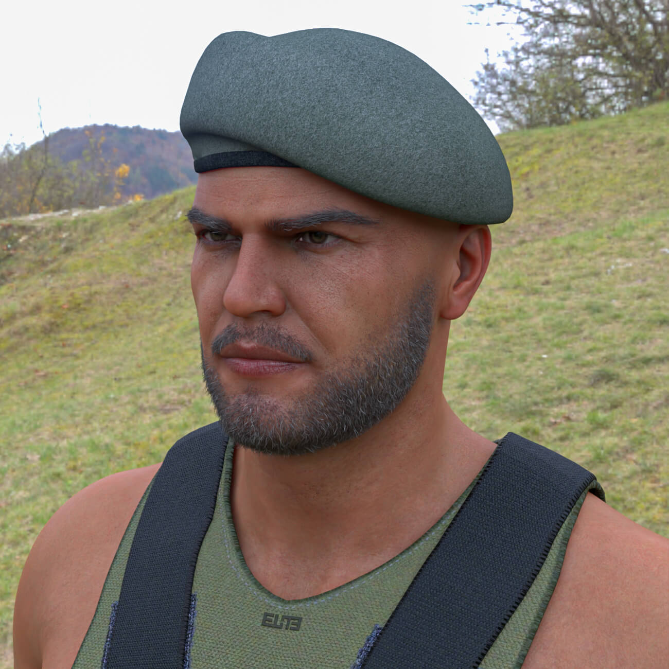 EliteDZ Special Force Beret for G8M - Daz Content by EliteDZ