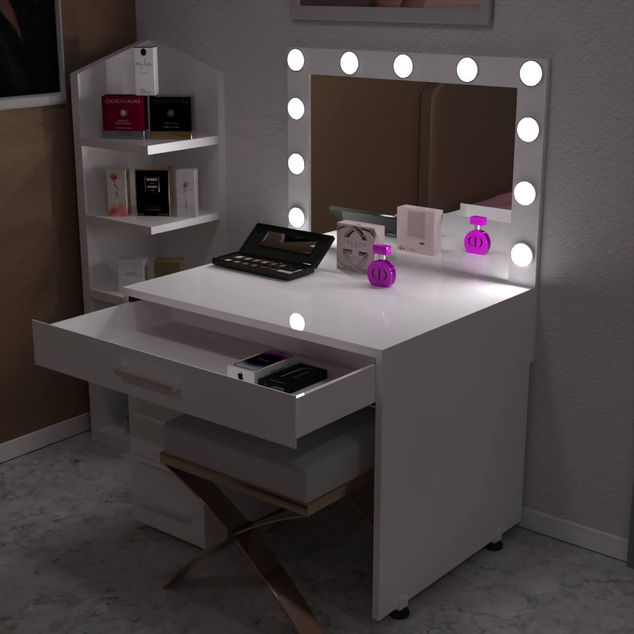 Free Modern Dressing Tables for DAZ3D - Free Daz Content by EliteDZ