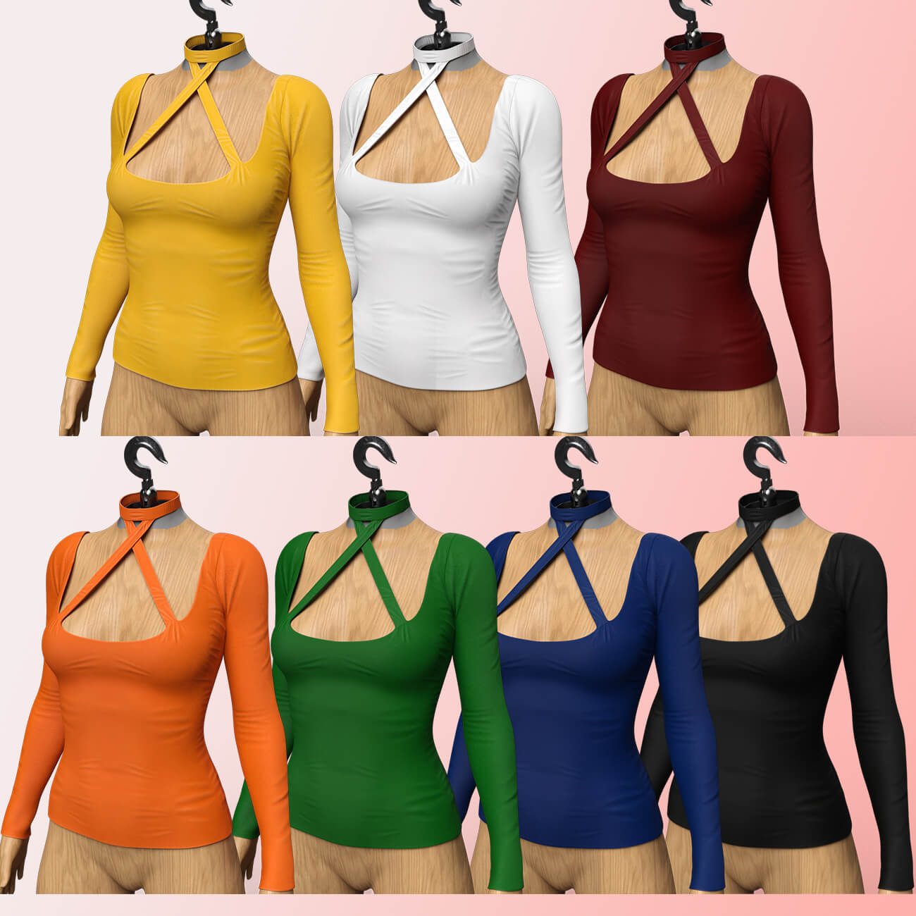Open-Neck Shirt for G8F Daz Content by EliteDZ