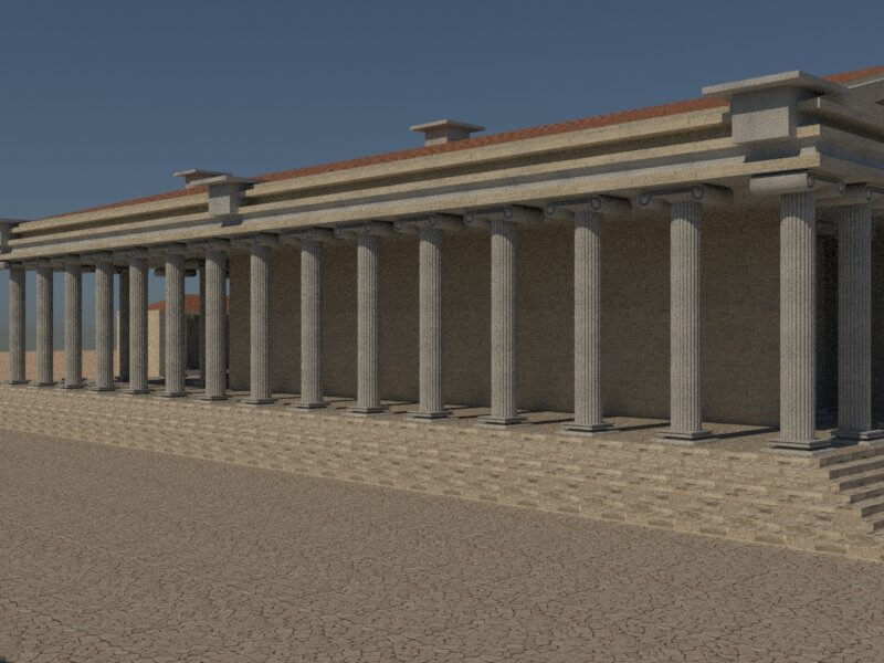 Aizanoi Ancient City - Zeus Temple 3D Model by elitemodelry