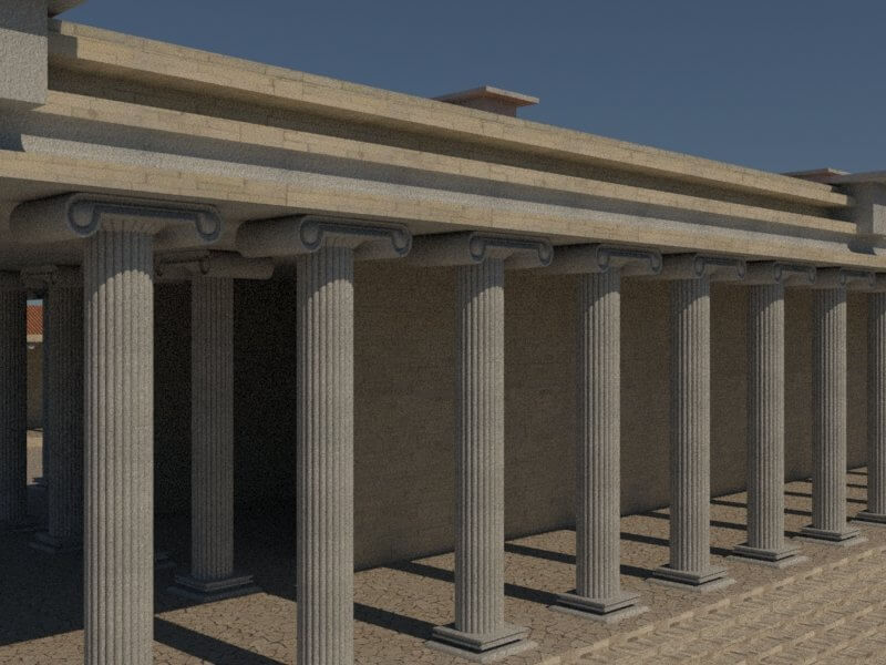 Aizanoi Ancient City - Zeus Temple 3D Model by elitemodelry