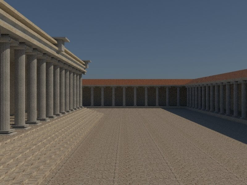 Aizanoi Ancient City - Zeus Temple 3D Model by elitemodelry