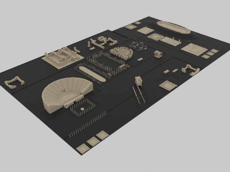 Aphrodisias Ancient City - 3D Model by elitemodelry