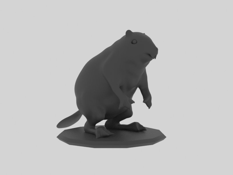 Beaver - 3D Model by elitemodelry