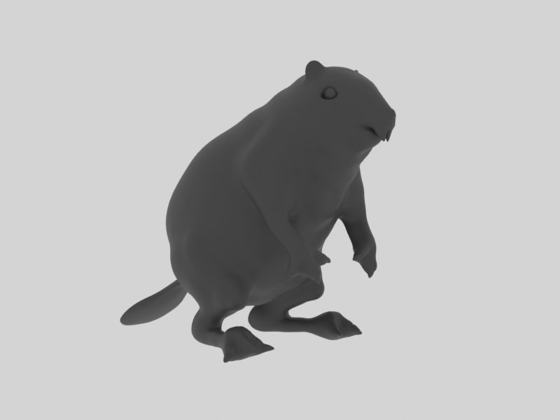 Beaver - 3D Model by elitemodelry