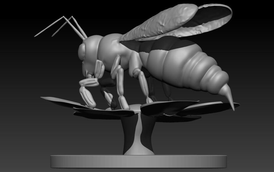 Bee - 3D Model by elitemodelry