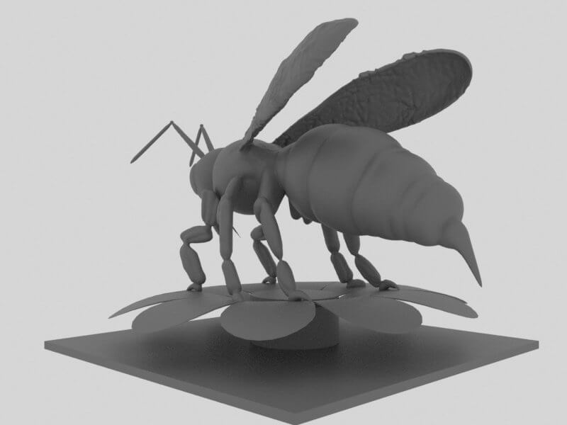 Bee - 3D Model by elitemodelry