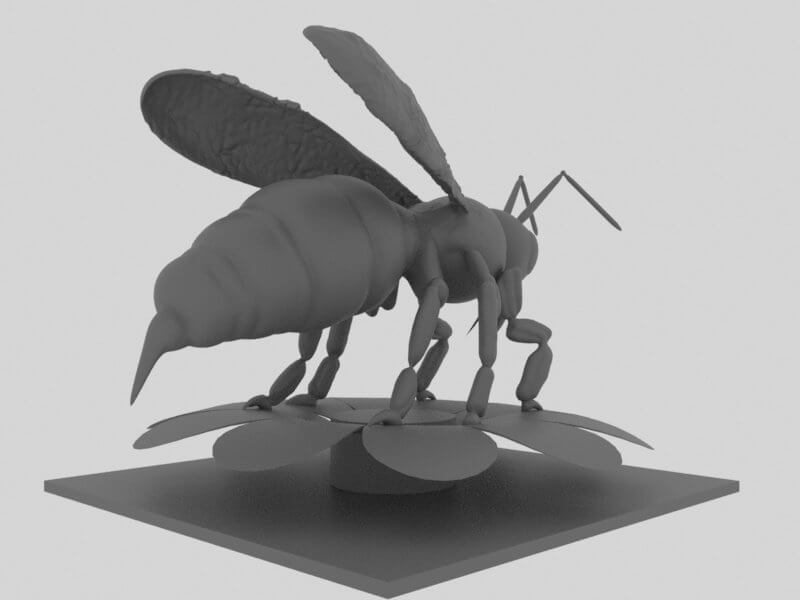 Bee - 3D Model by elitemodelry