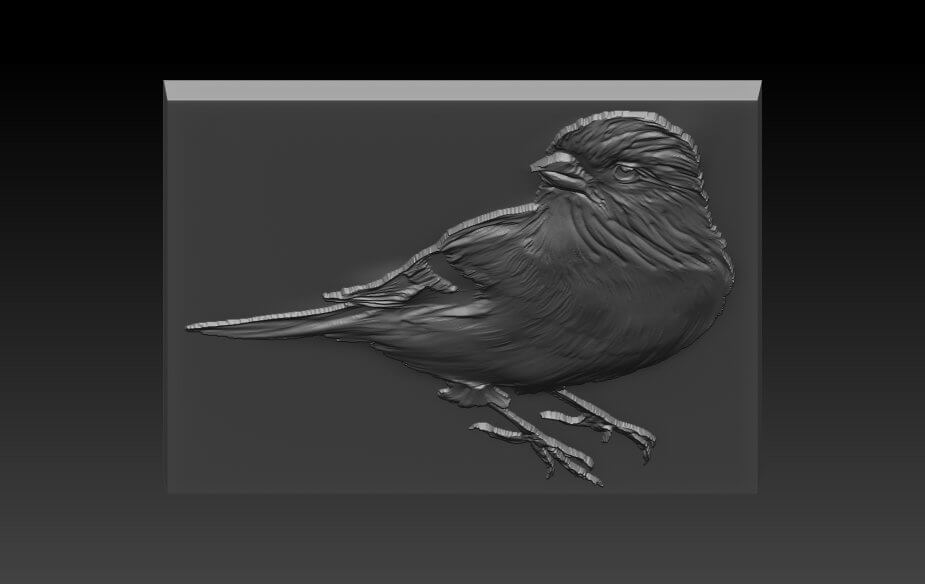 Bird Relief - 3D Print Model by elitemodelry