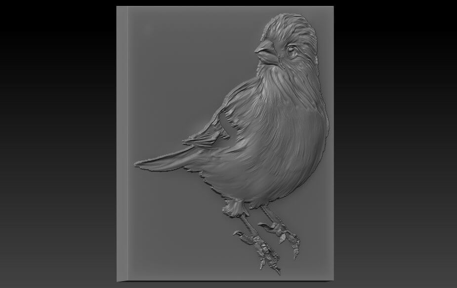 Bird Relief - 3D Print Model by elitemodelry