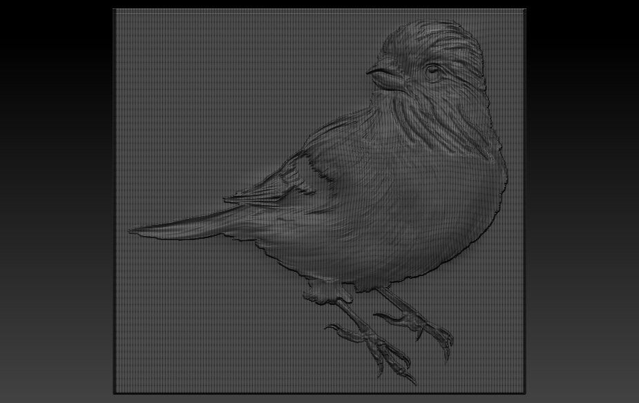 Bird Relief - 3D Print Model by elitemodelry