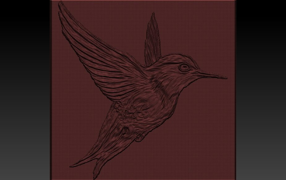 Bird Relief - 3D Print Model by elitemodelry