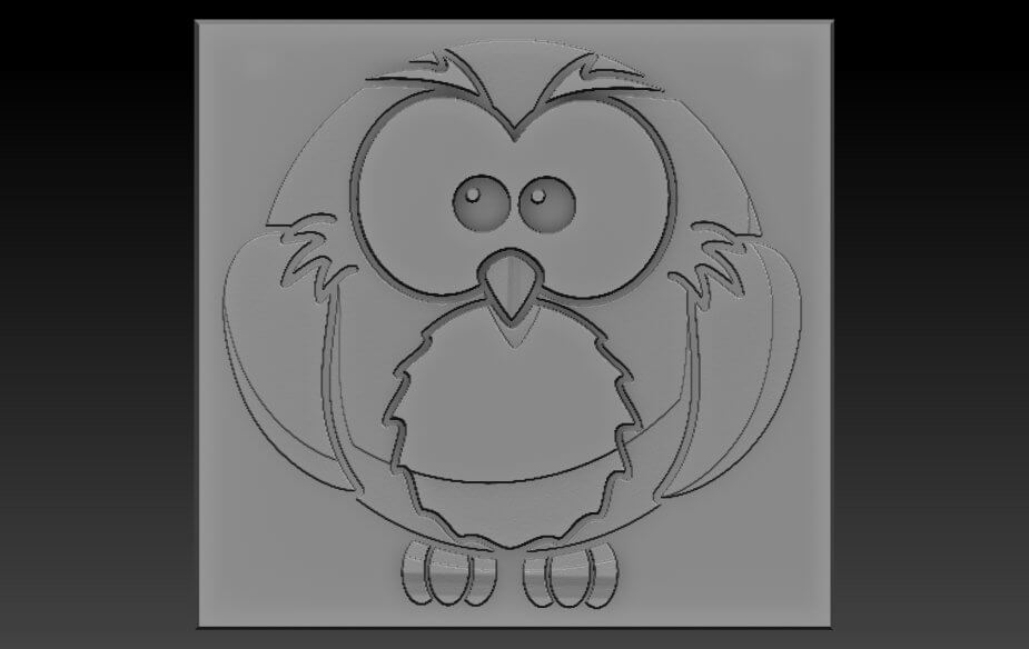 Bird Relief - 3D Print Model by elitemodelry