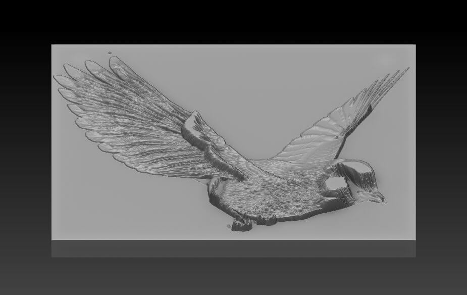 Bird Relief - 3D Model by elitemodelry