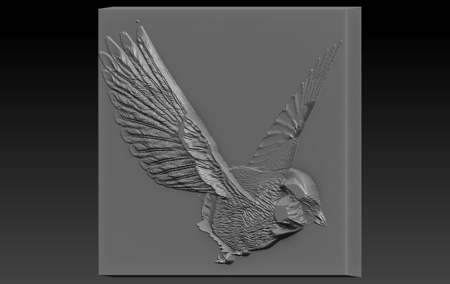 Bird Relief - 3D Model by elitemodelry
